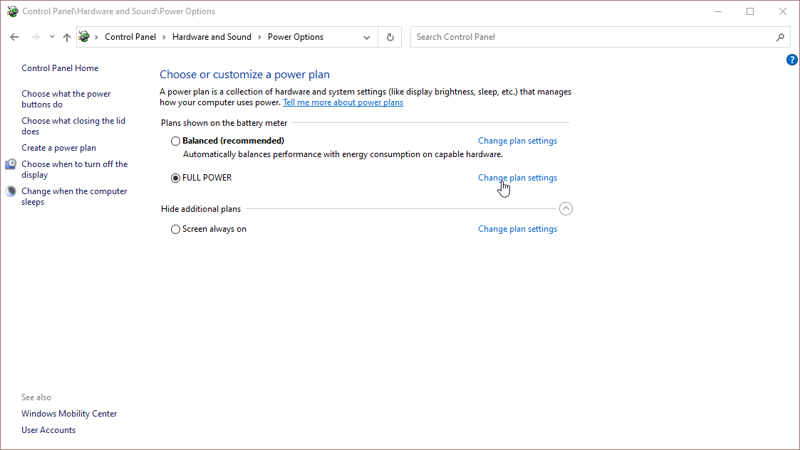 High performance power plans – ZwiftHacks